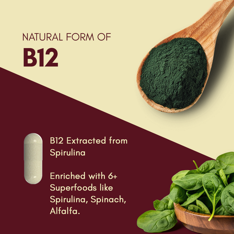 100% Plant-based Vitamin B12 - Rasayanam B12 Supplement - Rasayanam