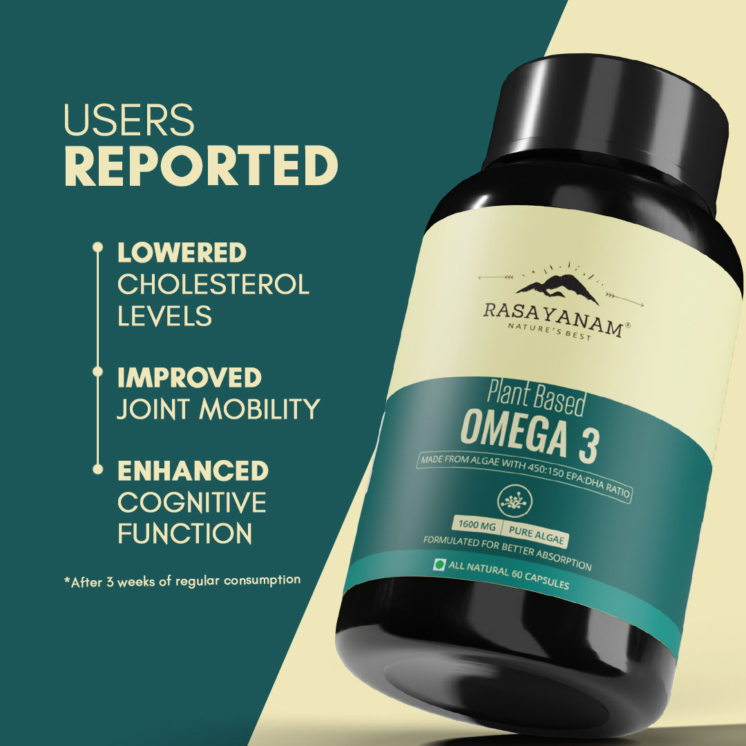 Plant-Based Omega-3 – Vegan DHA & EPA Capsules - Rasayanam