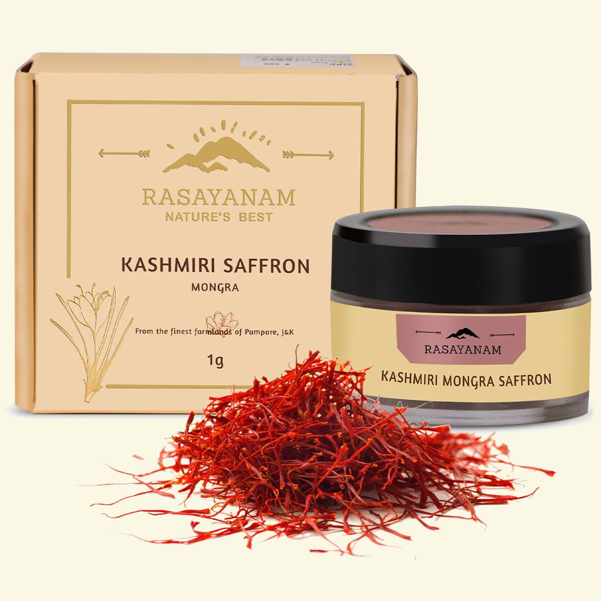 Pure Kashmiri Saffron - Glow in Every Strand - Kashmiri Kesar - Rasayanam